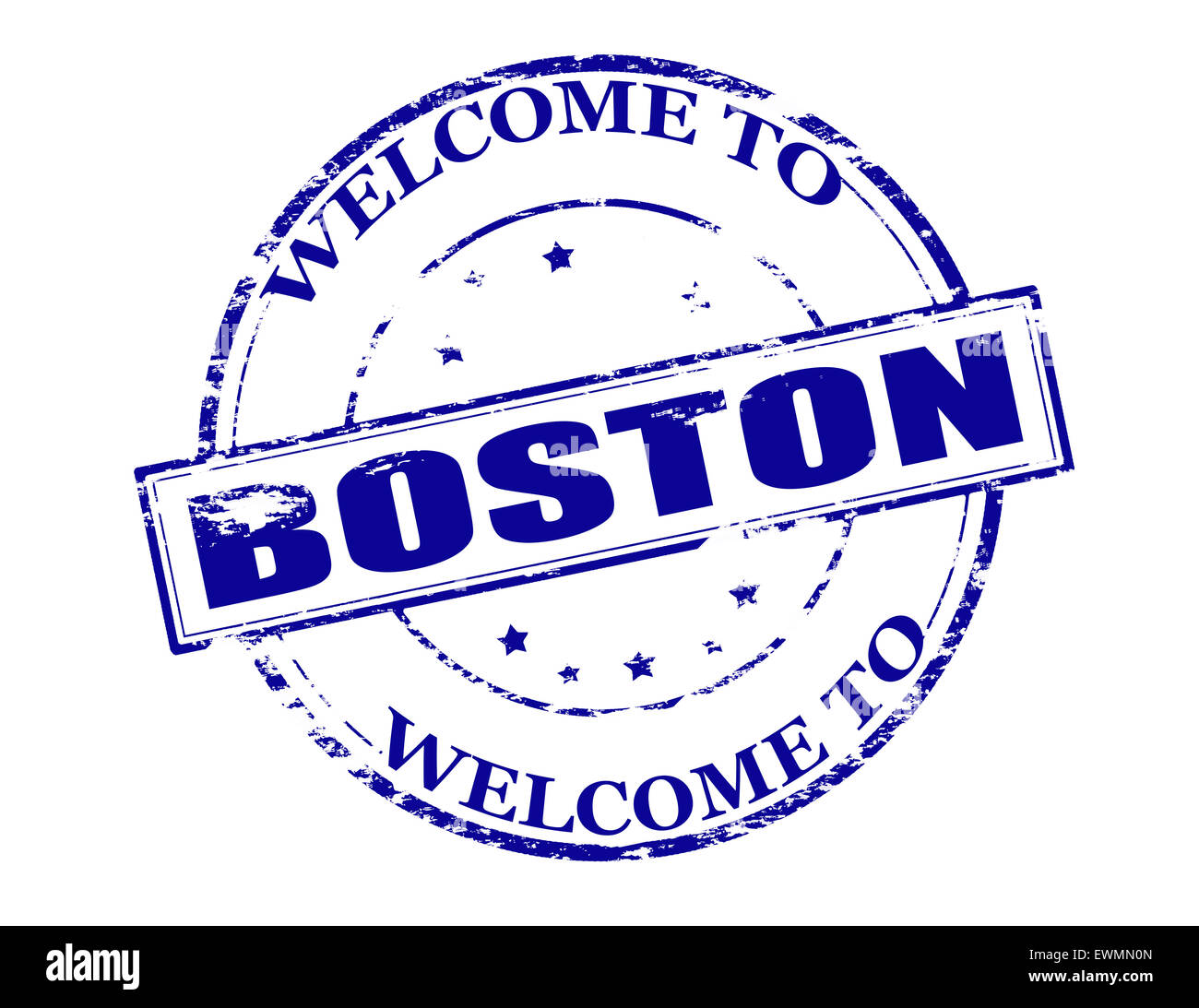 Rubber stamp with text welcome to Boston inside, illustration Stock ...