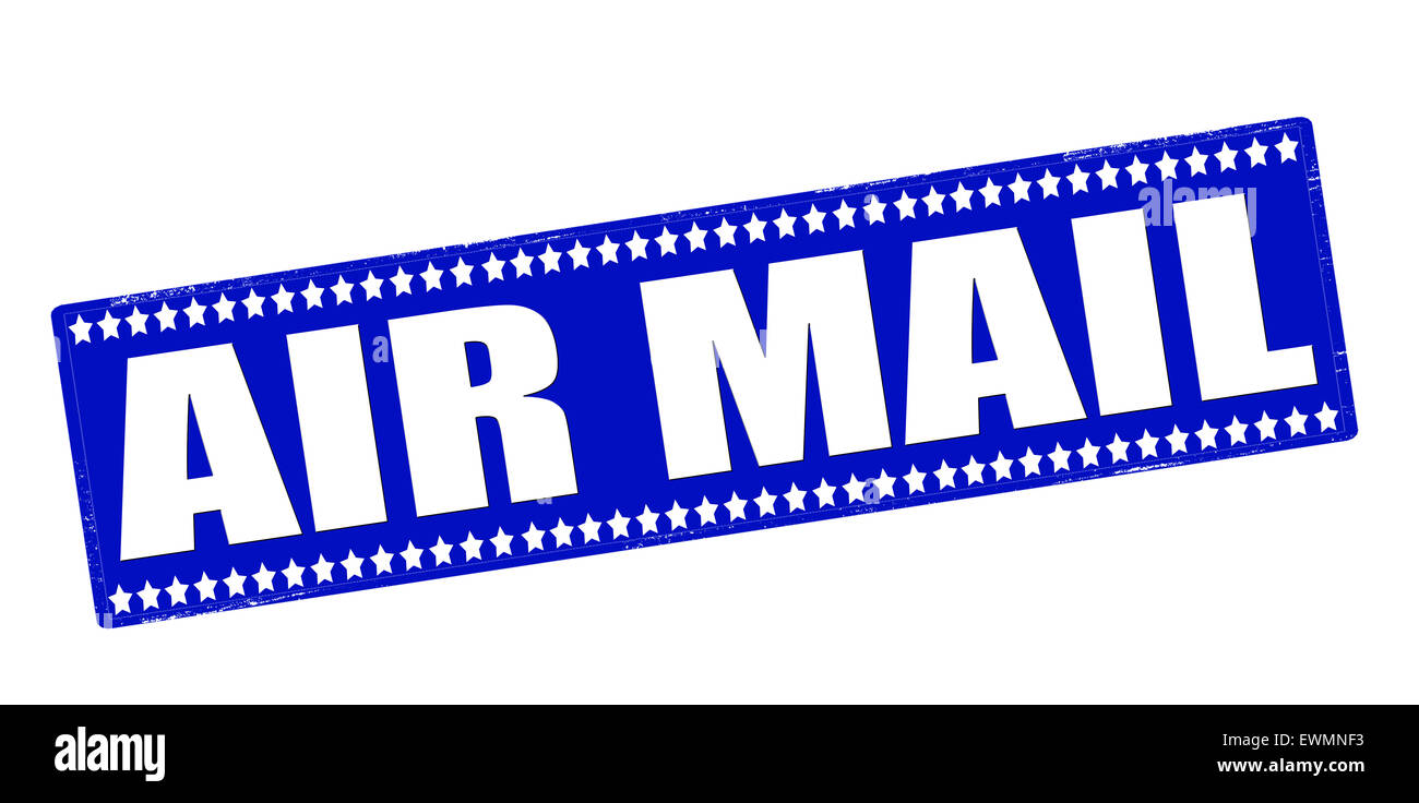 Rubber stamp with text air mail inside, illustration Stock Photo - Alamy