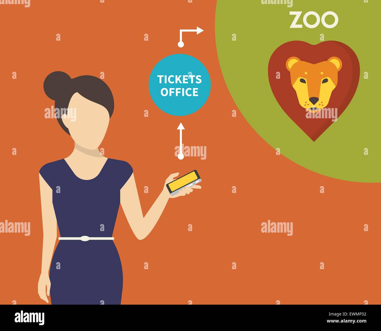 Booking girl Stock Vector Images - Alamy