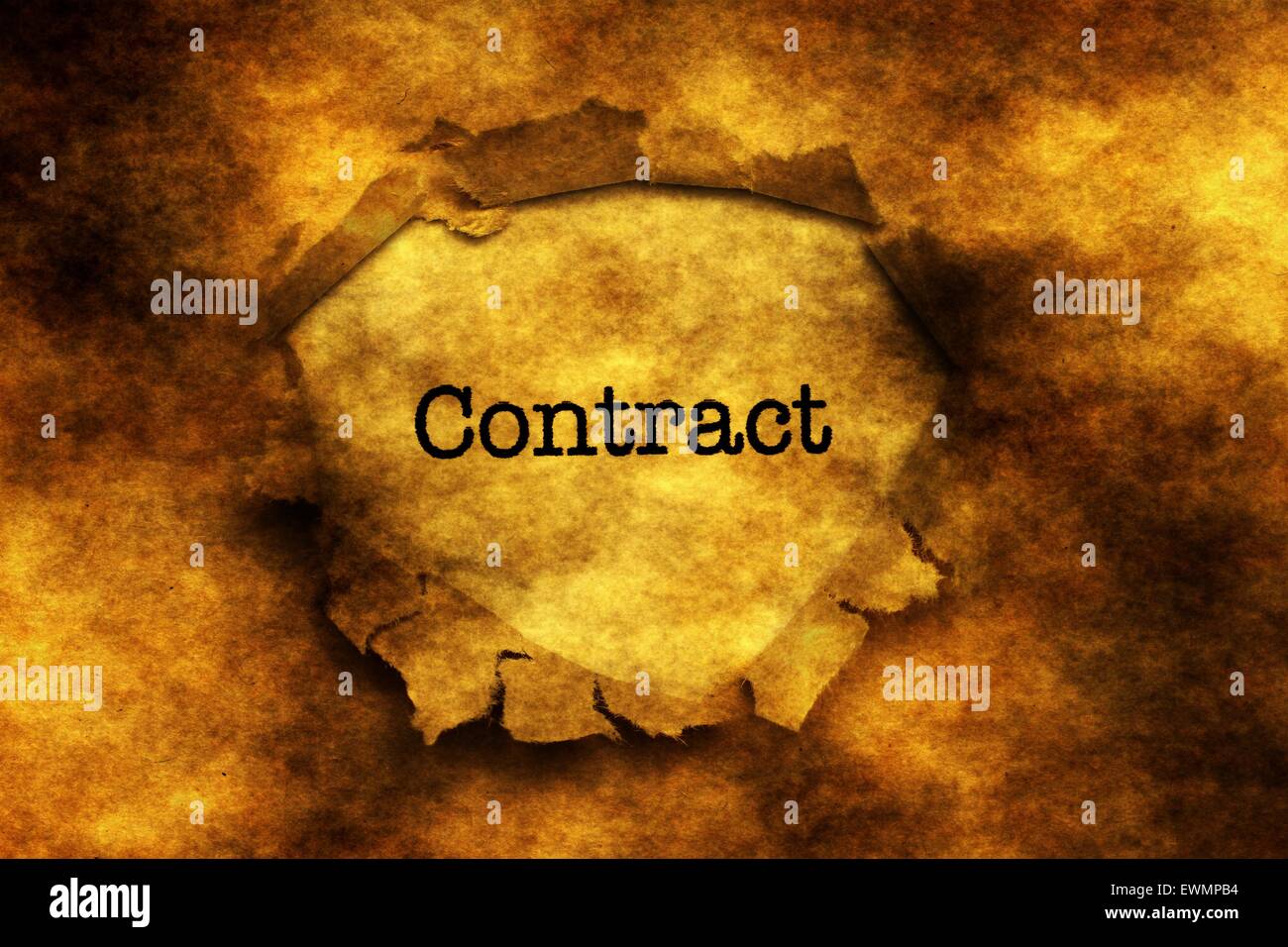 Contract paper hole grunge hi-res stock photography and images - Alamy