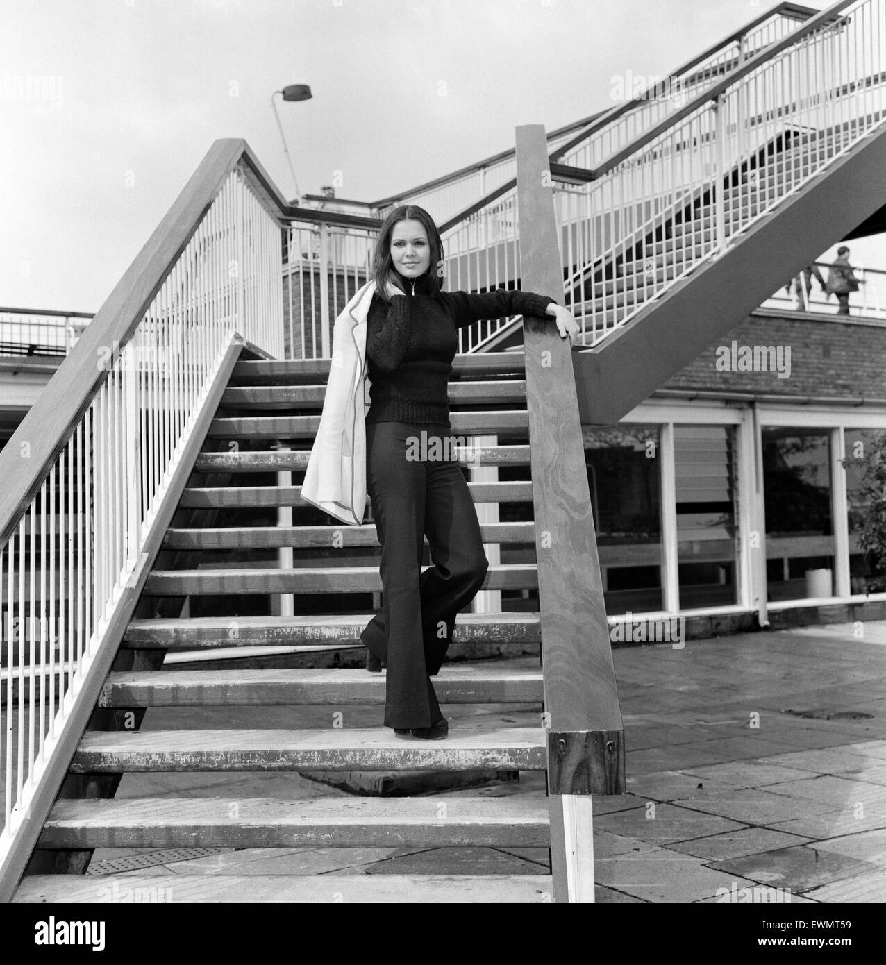 French singer Anne-Marie David, winner of the 1973 Eurovision Song ...