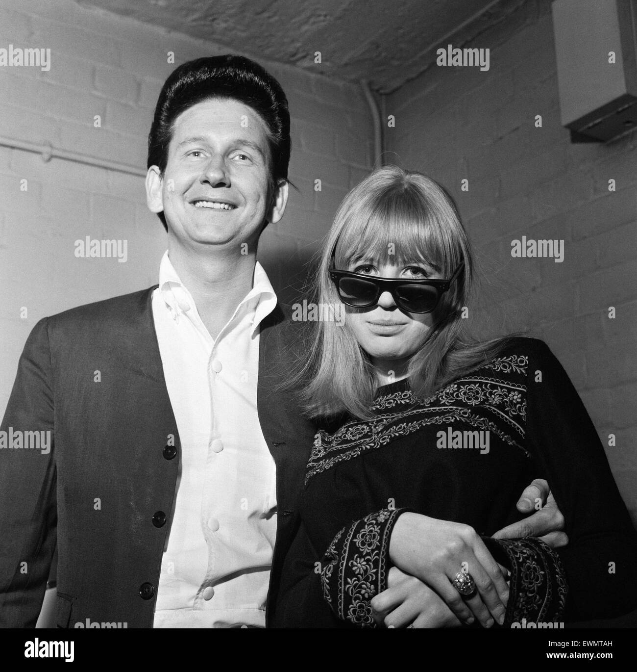 American singer Roy Orbison with Marianne Faithfull. February 1965 ...