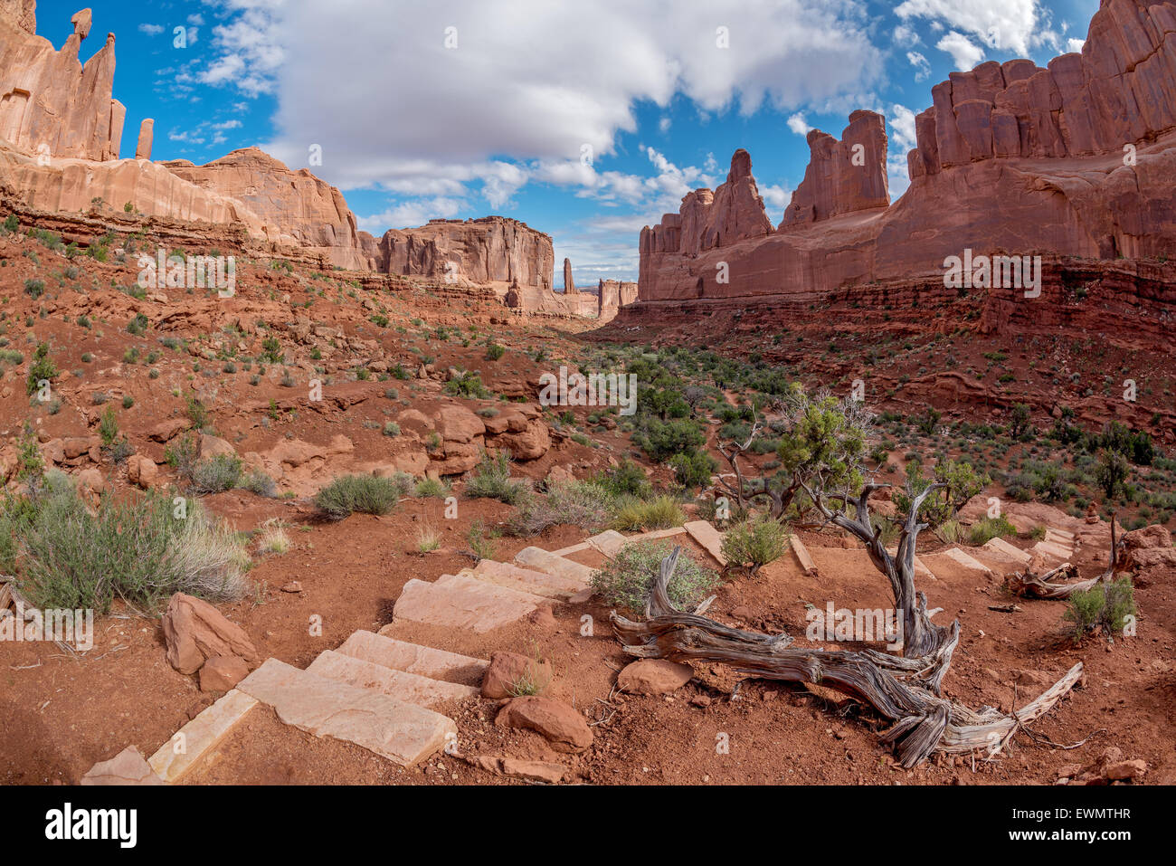 Stone path in Arches Park Utah Stock Photo - Alamy