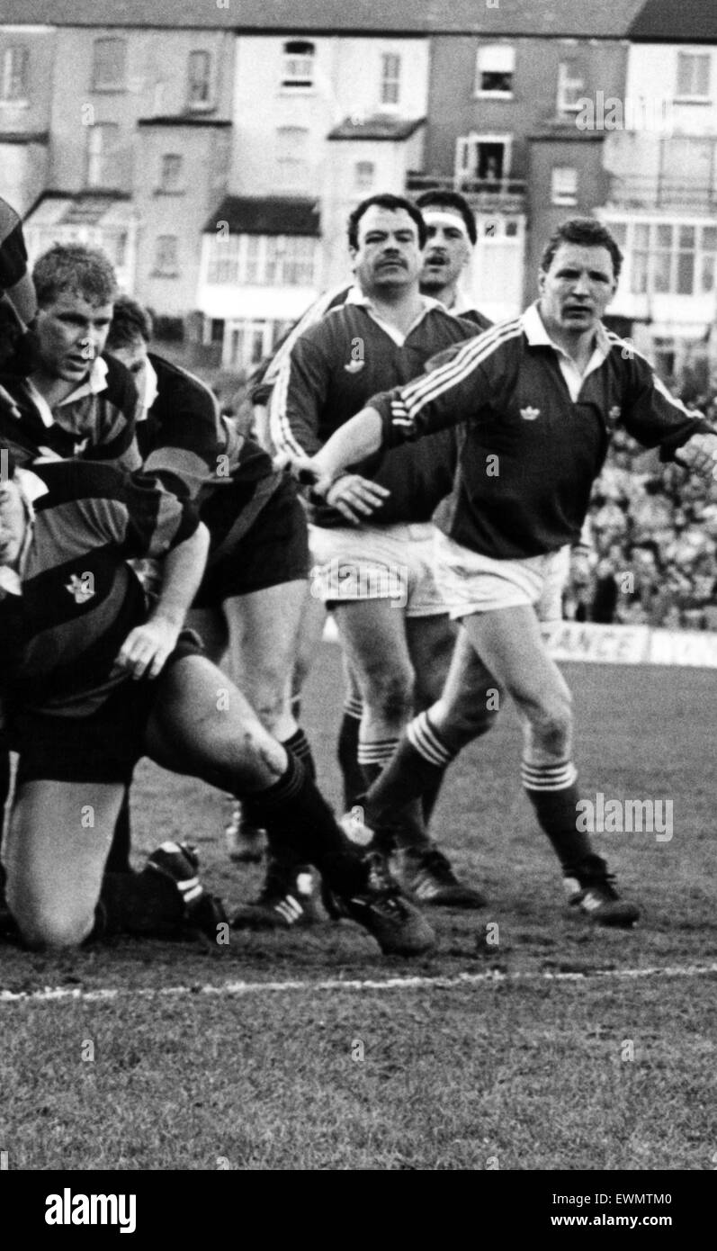 Llanelli rugby player David Fox. 27th March 1988 Stock Photo - Alamy