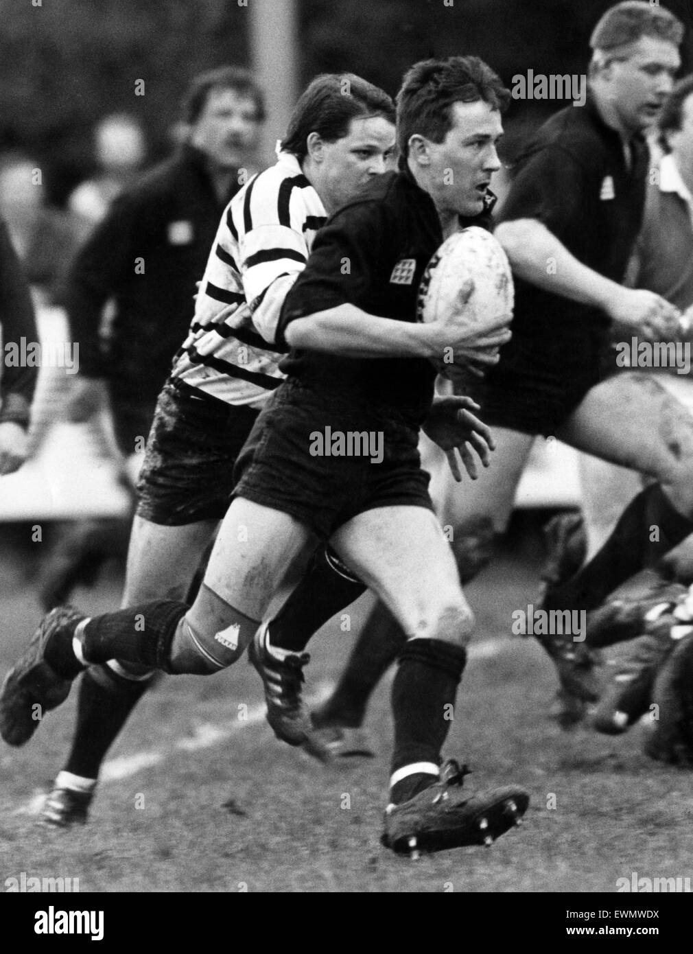 Neath's Paul Williams goes on the attack against the Wanderers at the ...