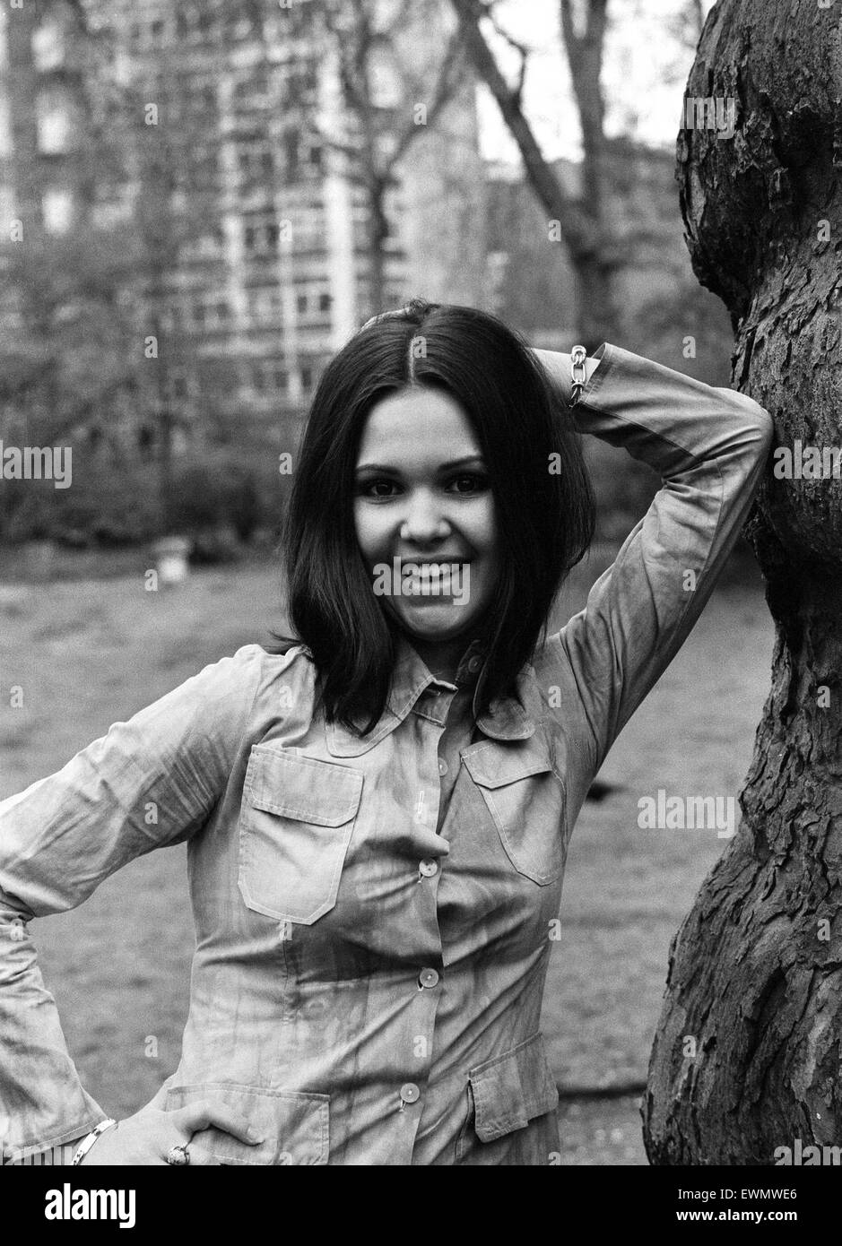 French singer Anne-Marie David, winner of the 1973 Eurovision Song ...