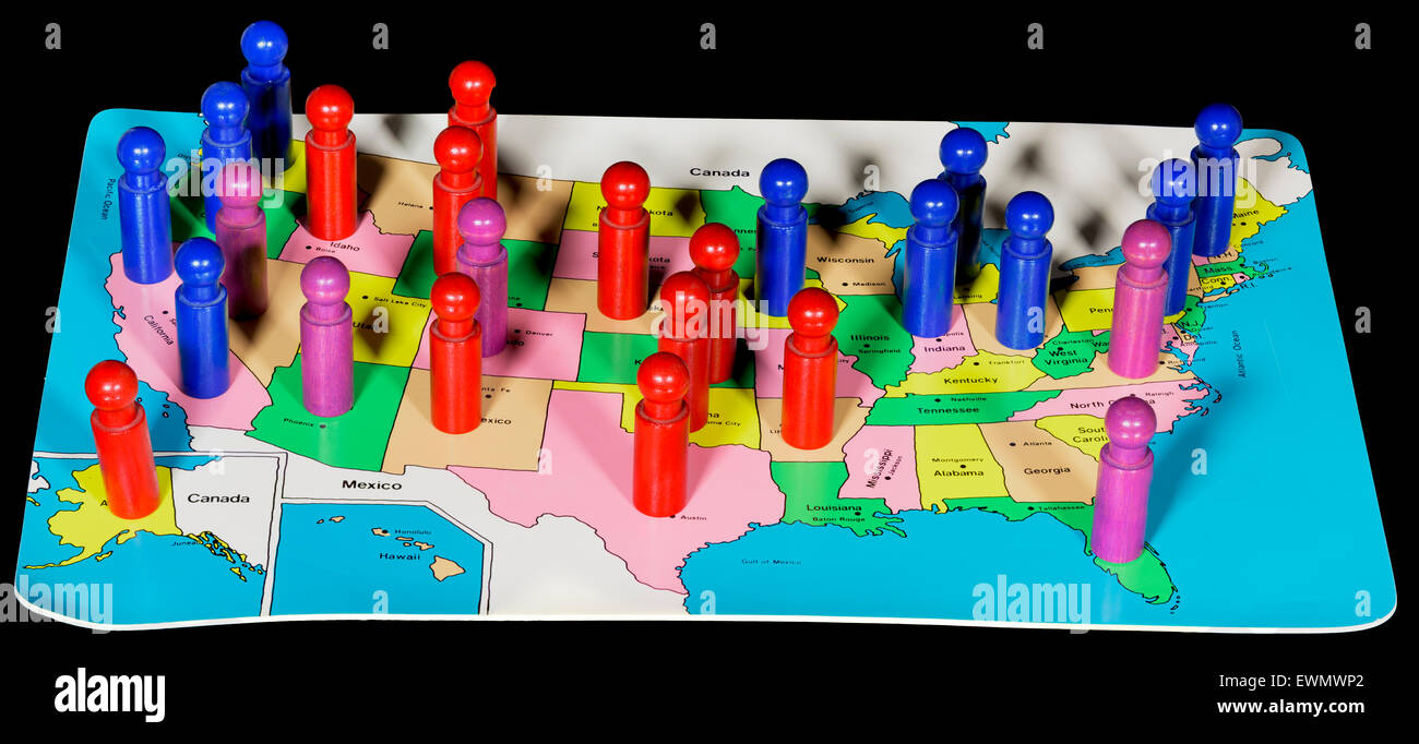 Voting map hi-res stock photography and images - Alamy