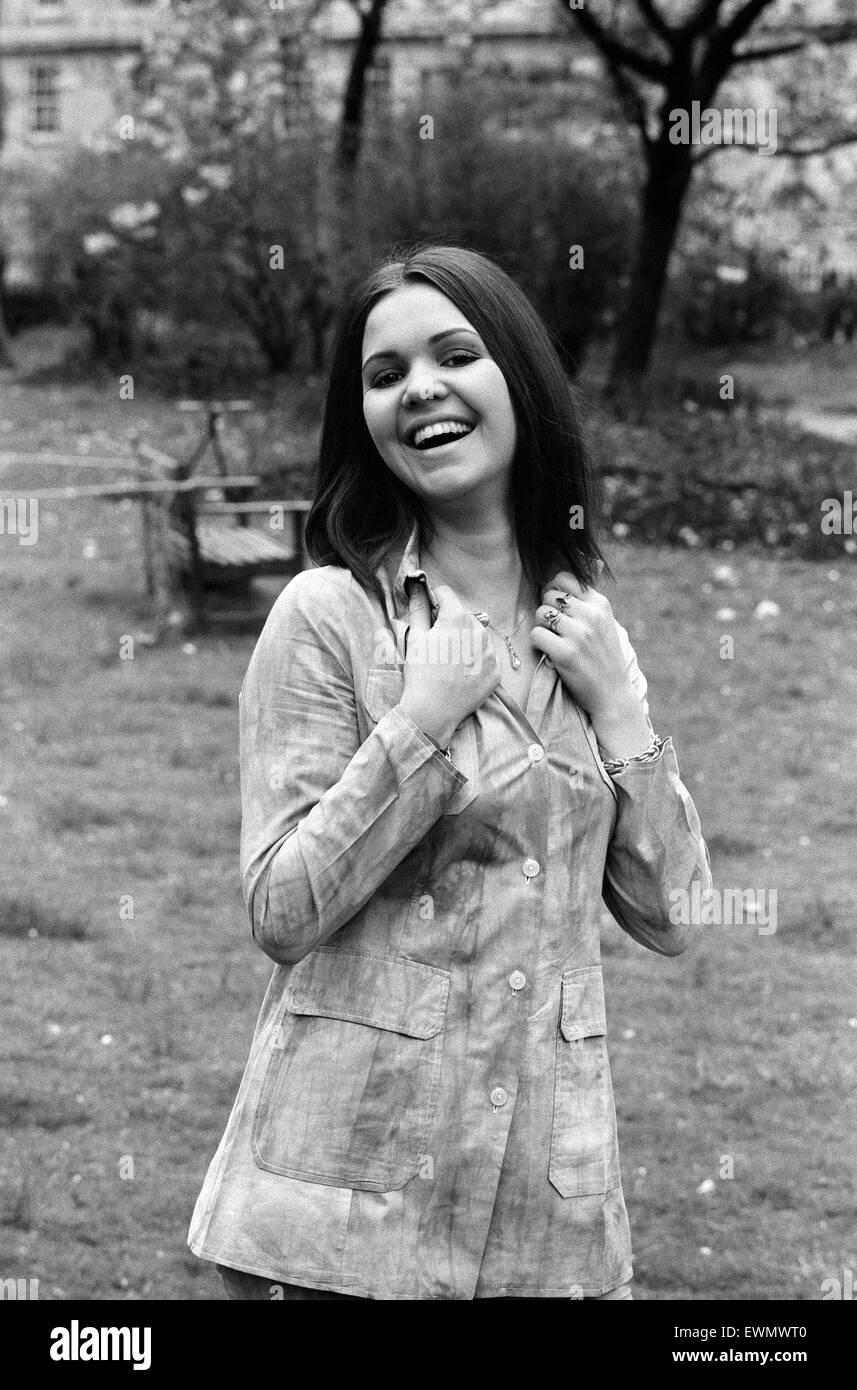 French singer Anne-Marie David, winner of the 1973 Eurovision Song ...