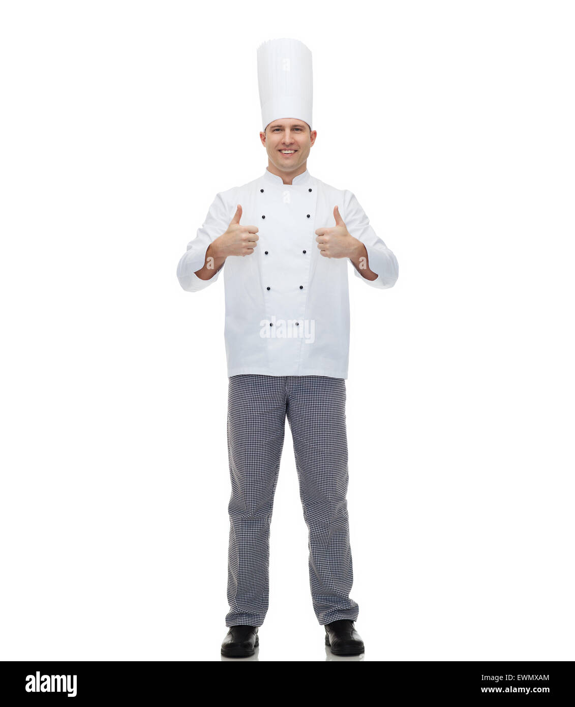 happy male chef cook showing thumbs up Stock Photo - Alamy