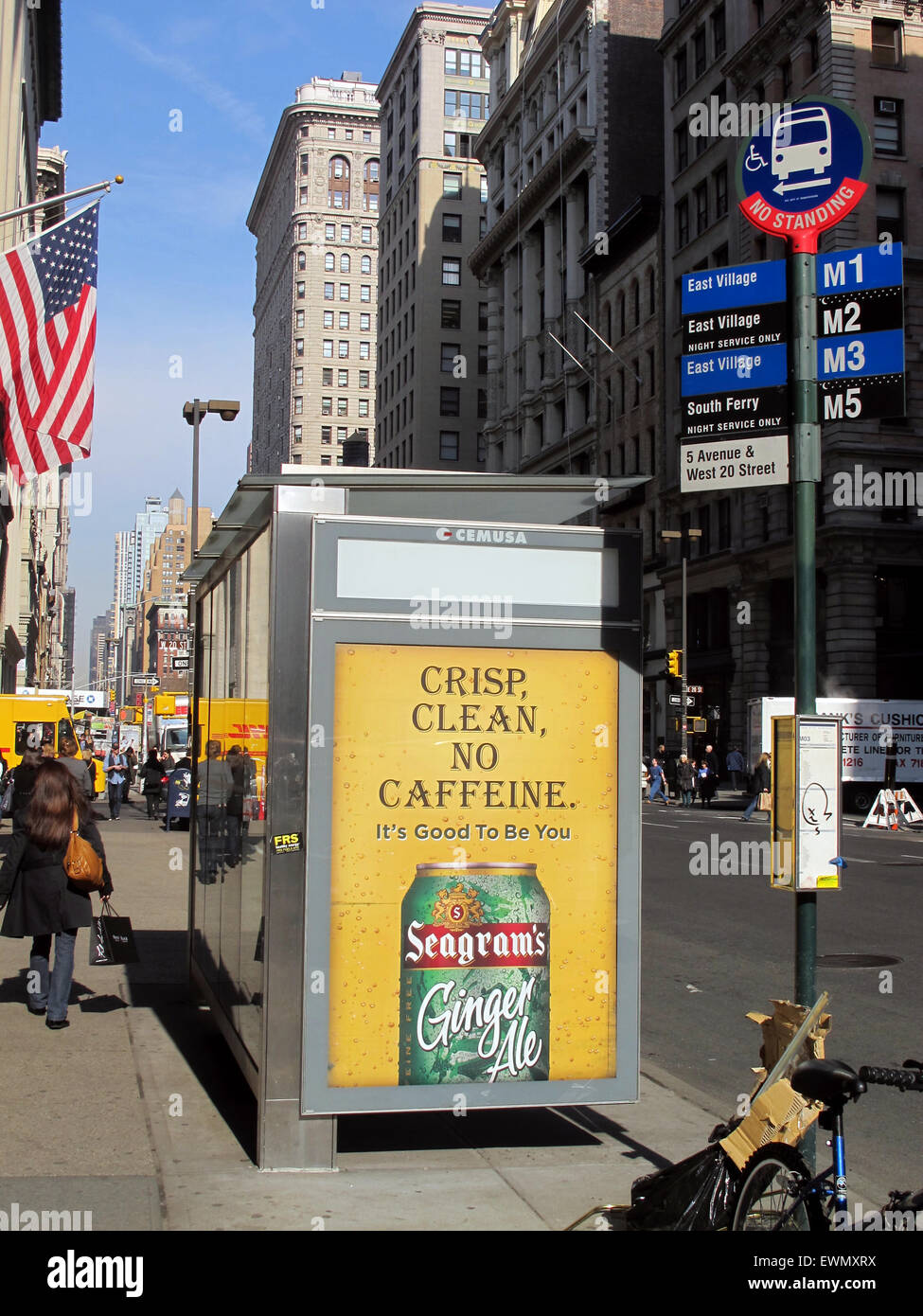 Bus stop ad hi-res stock photography and images - Alamy