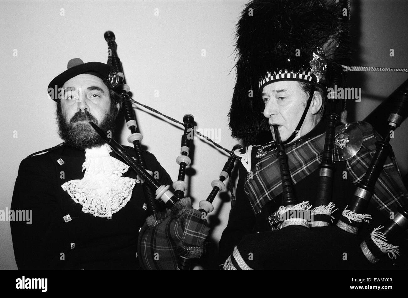 People celebrating New Years Eve at a Midland Scottish Hogmanay ball in ...