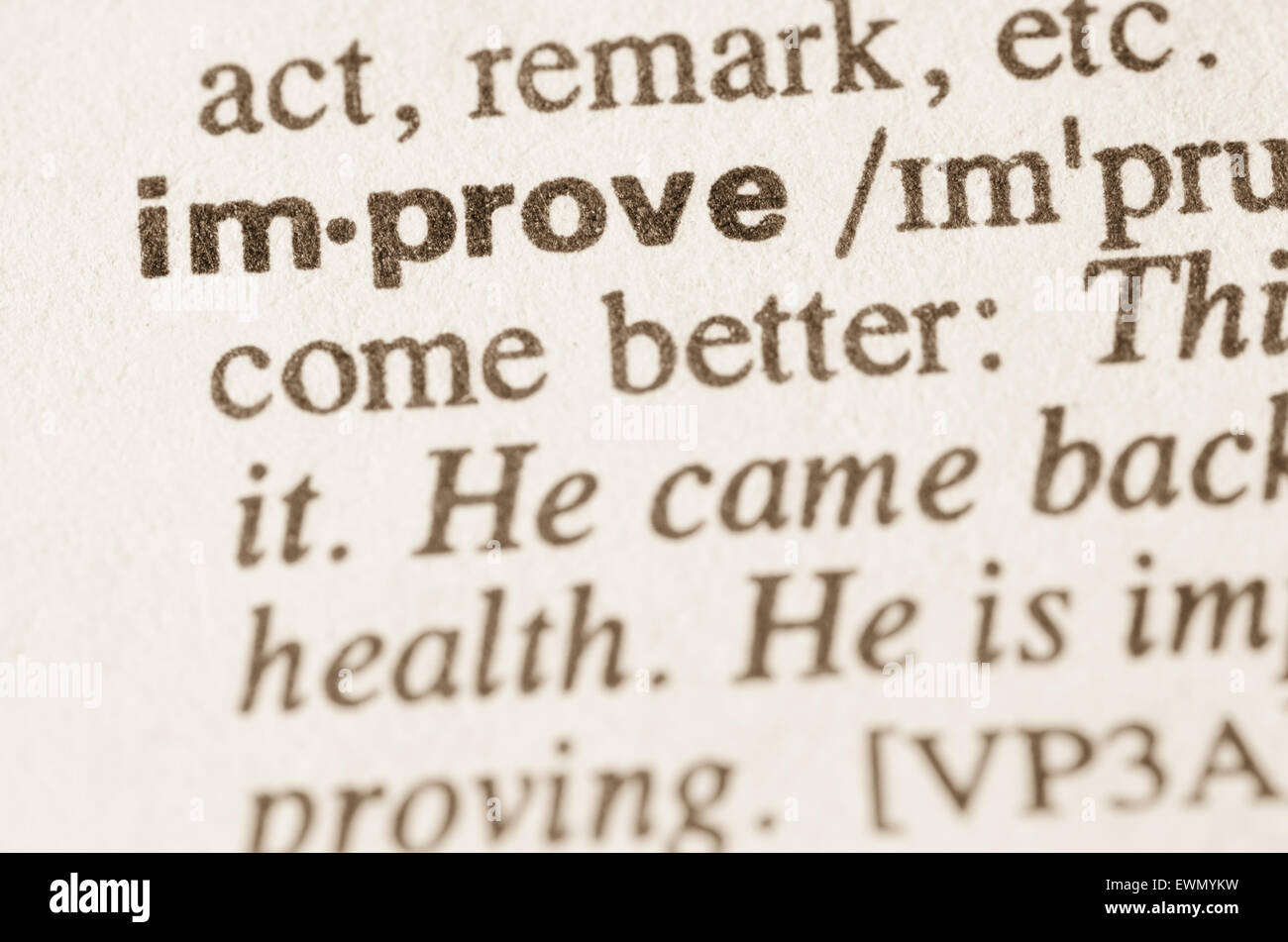 Improve learning hi-res stock photography and images - Alamy