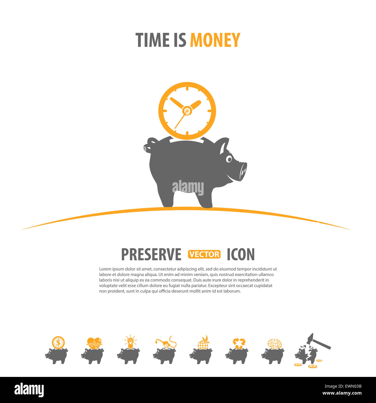 Time energy money concept Cut Out Stock Images & Pictures - Alamy