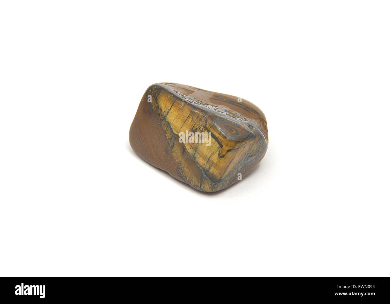 Detailed and colorful image of tiger's eye mineral Stock Photo - Alamy