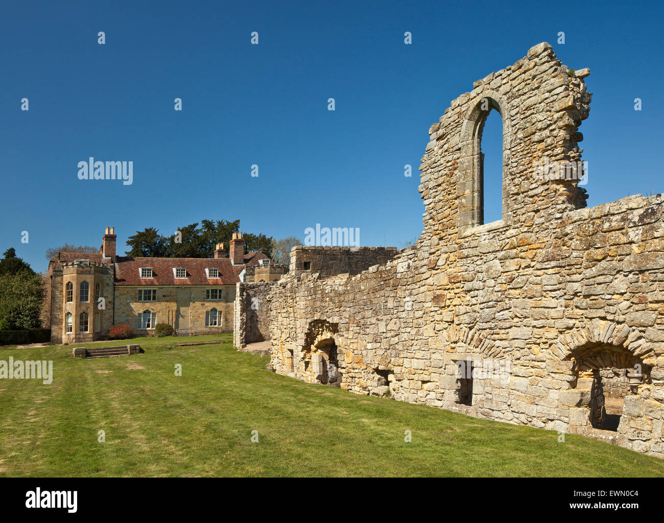 Bayham Old Abbey Stock Photo - Alamy