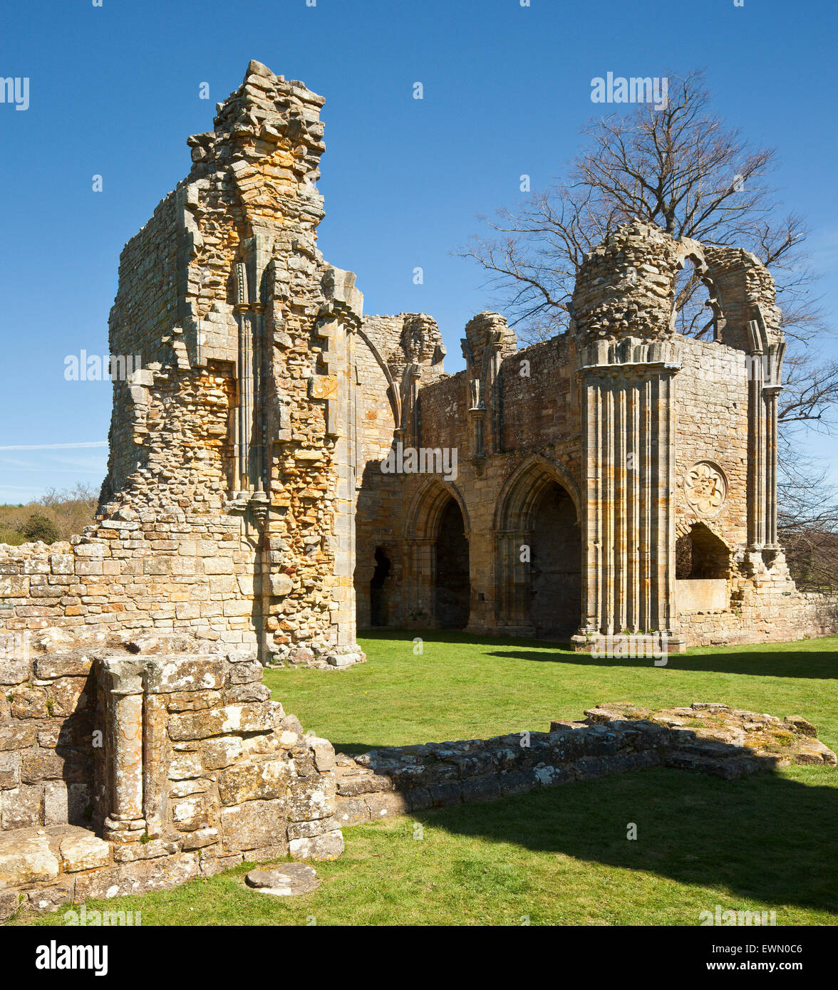 Bayham Old Abbey Stock Photo - Alamy