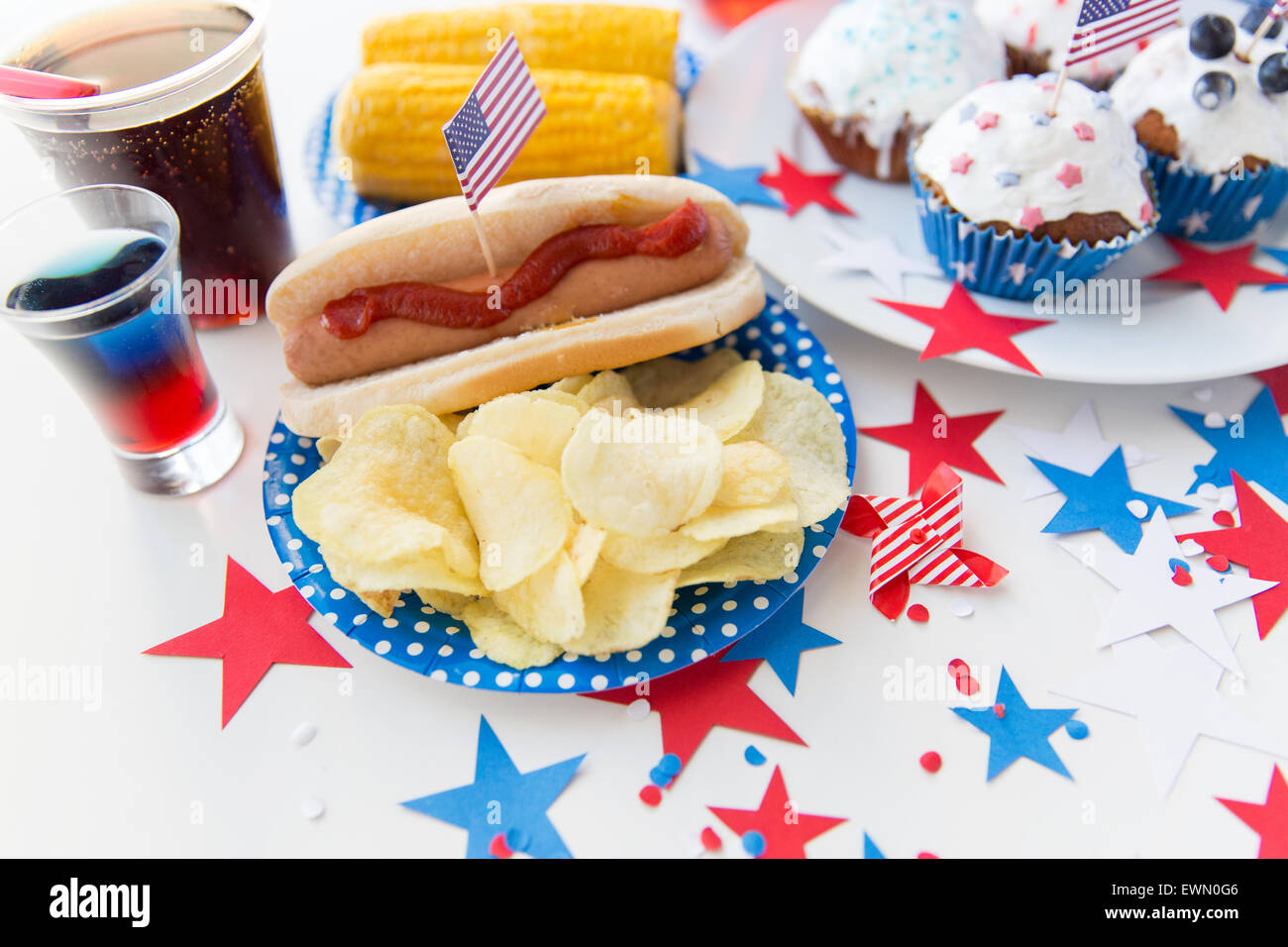 Fourth of july food party hi-res stock photography and images - Alamy