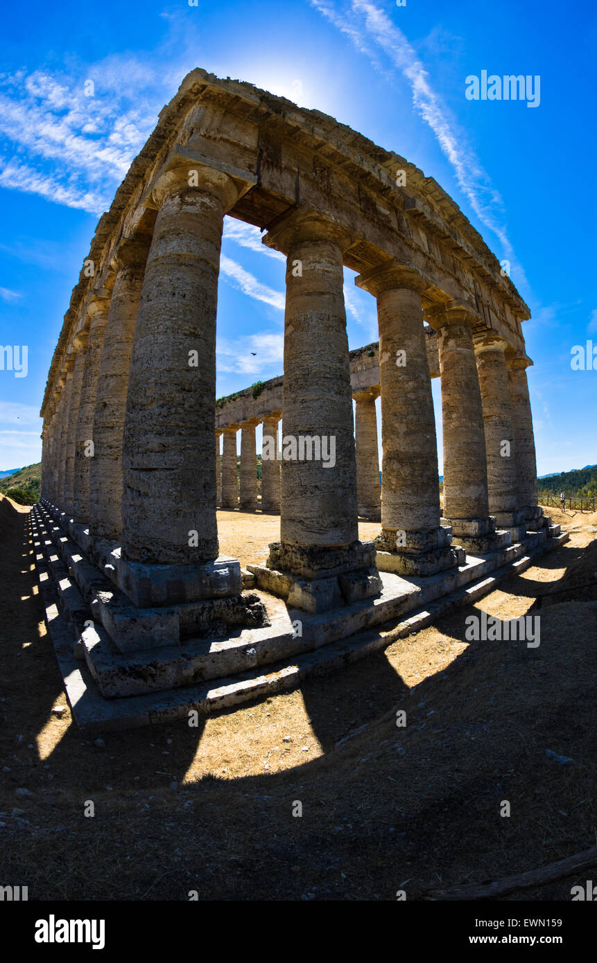 Old greek temple at Segesta, Sicily Stock Photo - Alamy