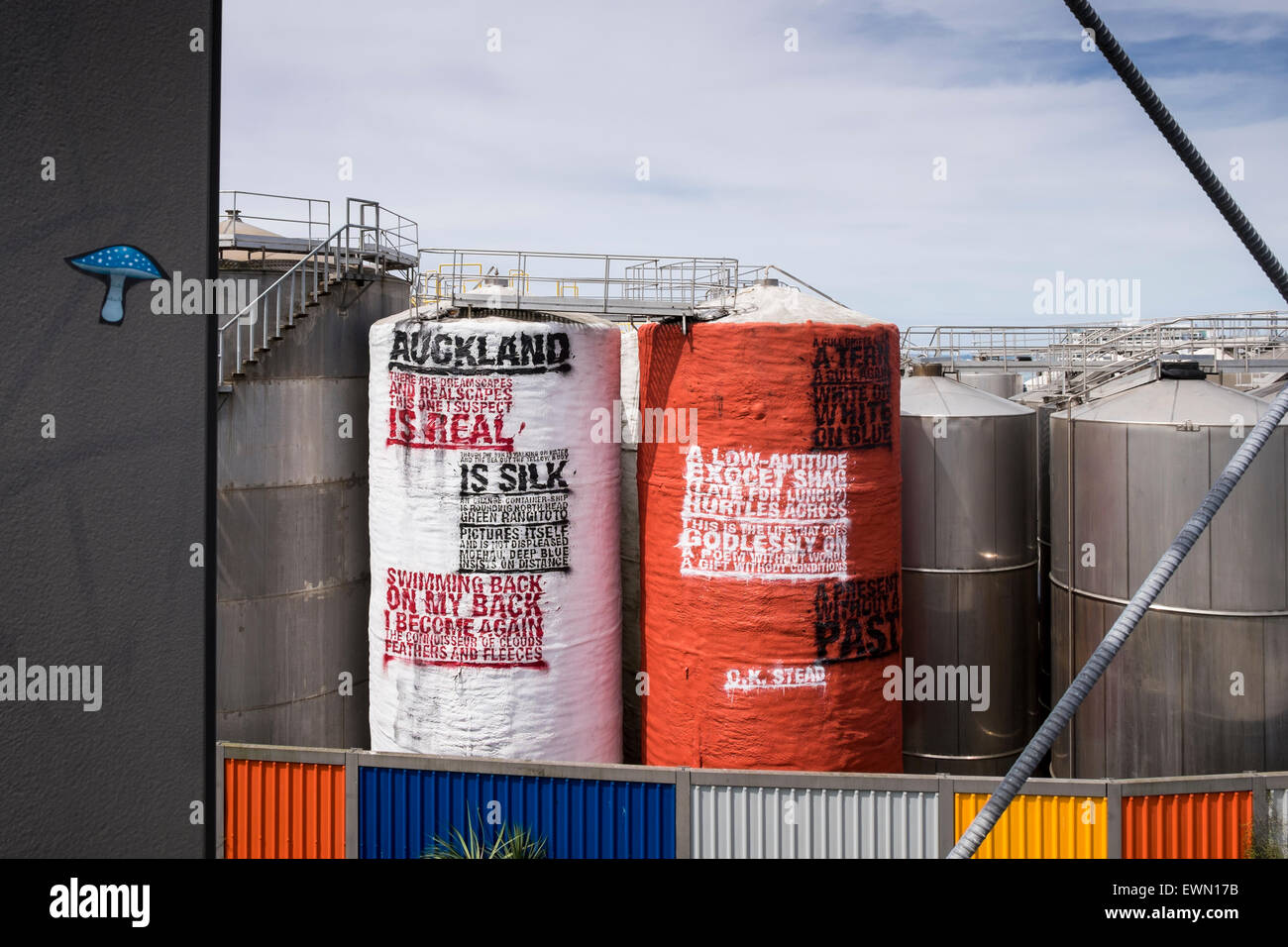 Art installation by artist Askew One during Art Week 2012, includes ...