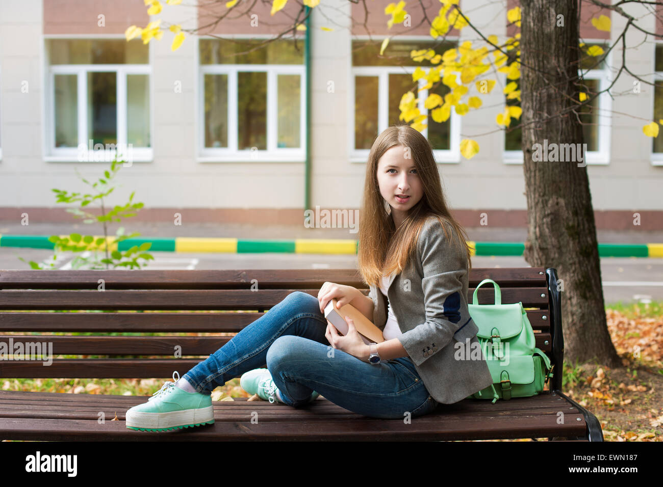 Sitting Bench Campus High Resolution Stock Photography and Images - Alamy