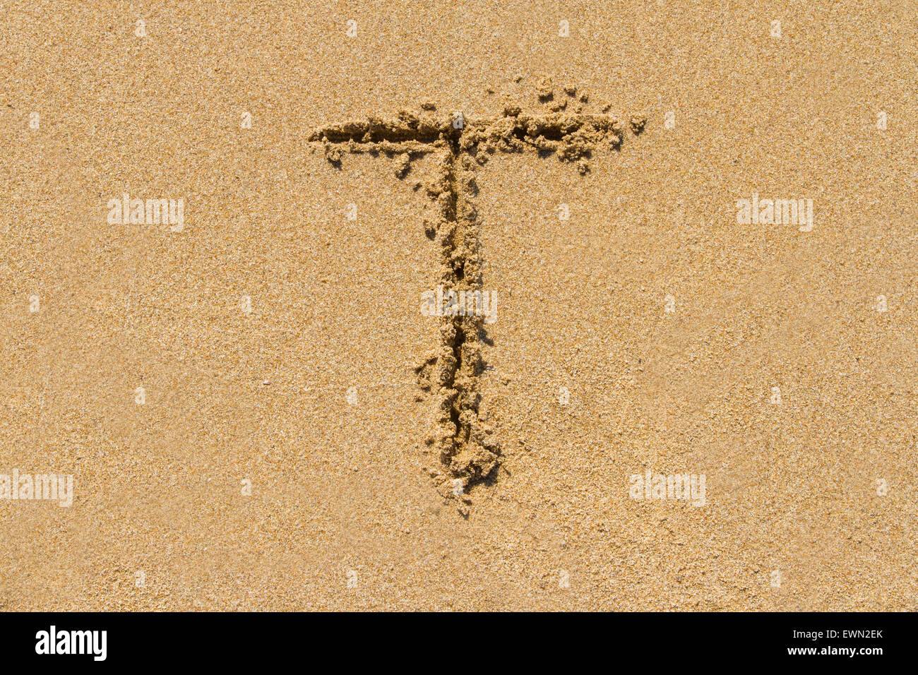 Alphabet Writing On Sand Letter High Resolution Stock Photography and ...