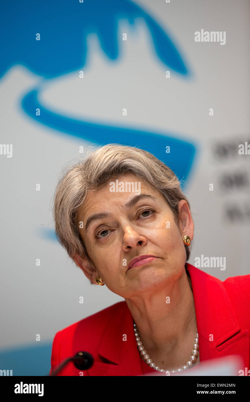 Bonn, Germany. 29th June, 2015. Unesco general manager Irena Bokowa ...