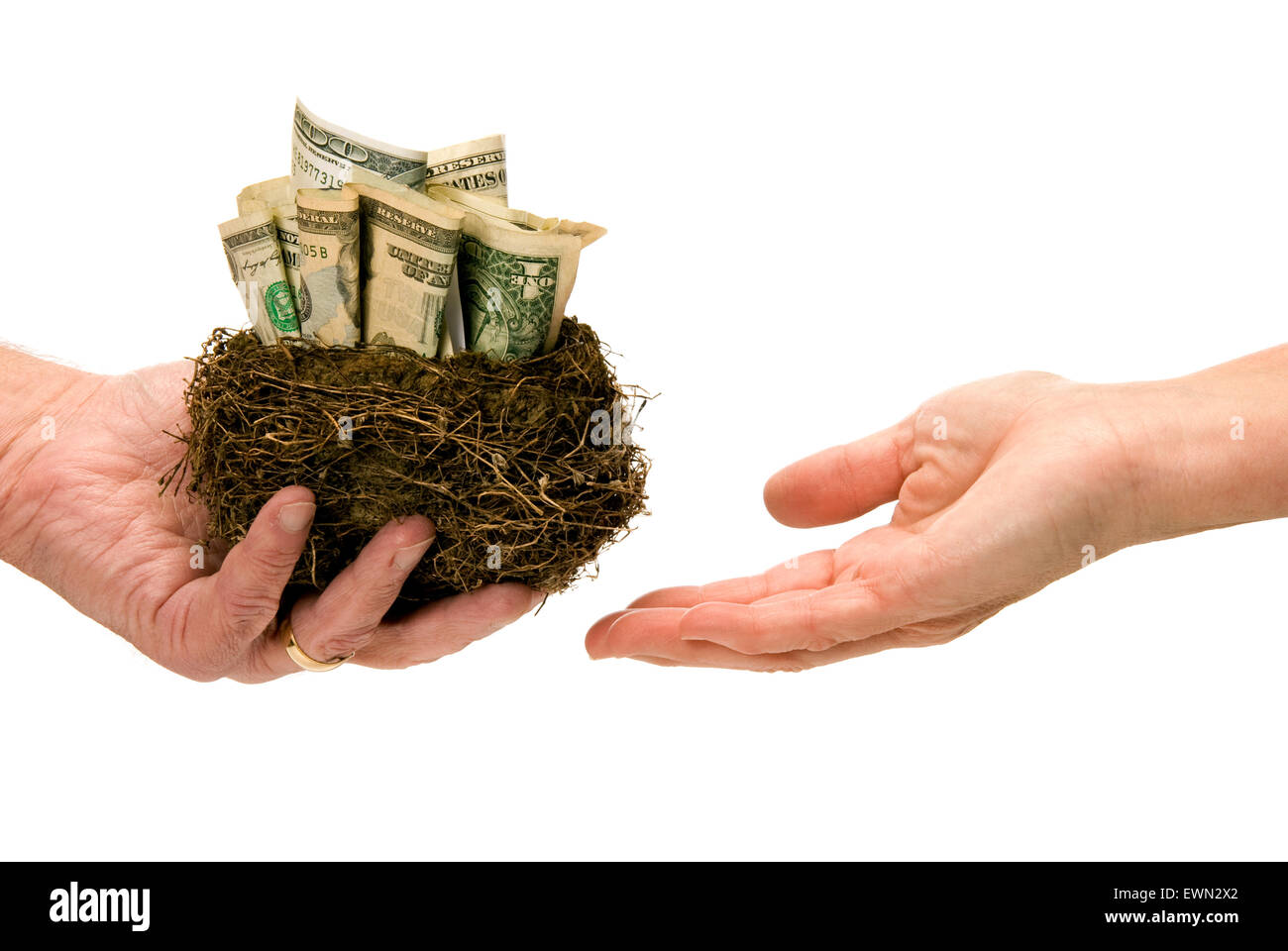 Handing over retirement hi-res stock photography and images - Alamy