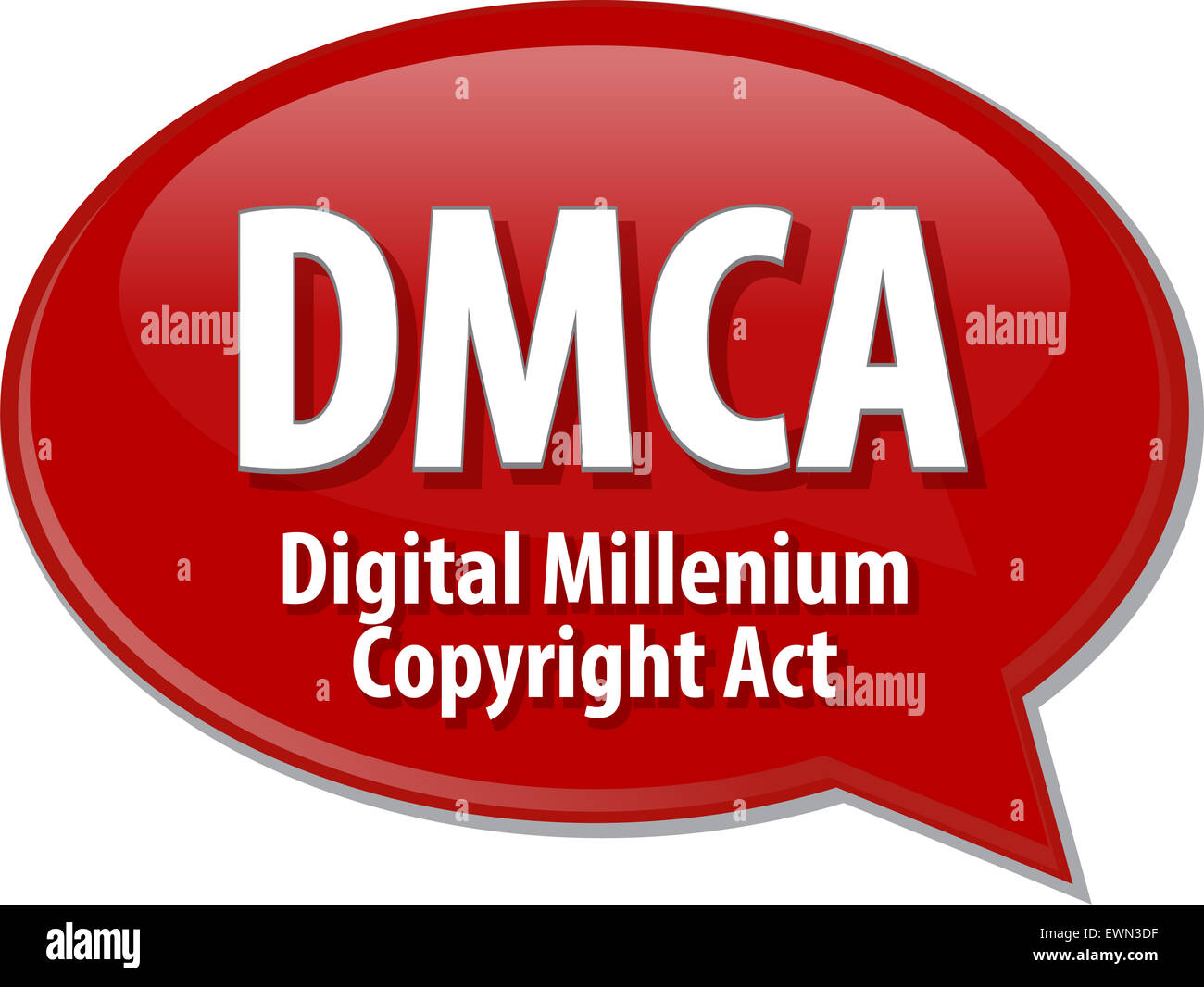 Speech bubble illustration of information technology acronym ...