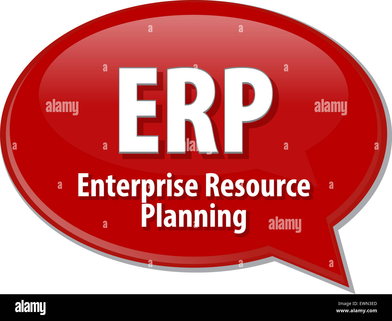 Speech bubble illustration of information technology acronym ...
