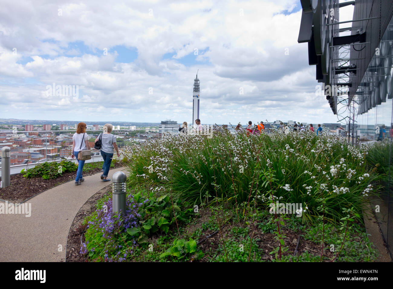 Birmingham library roof garden hi-res stock photography and images - Alamy