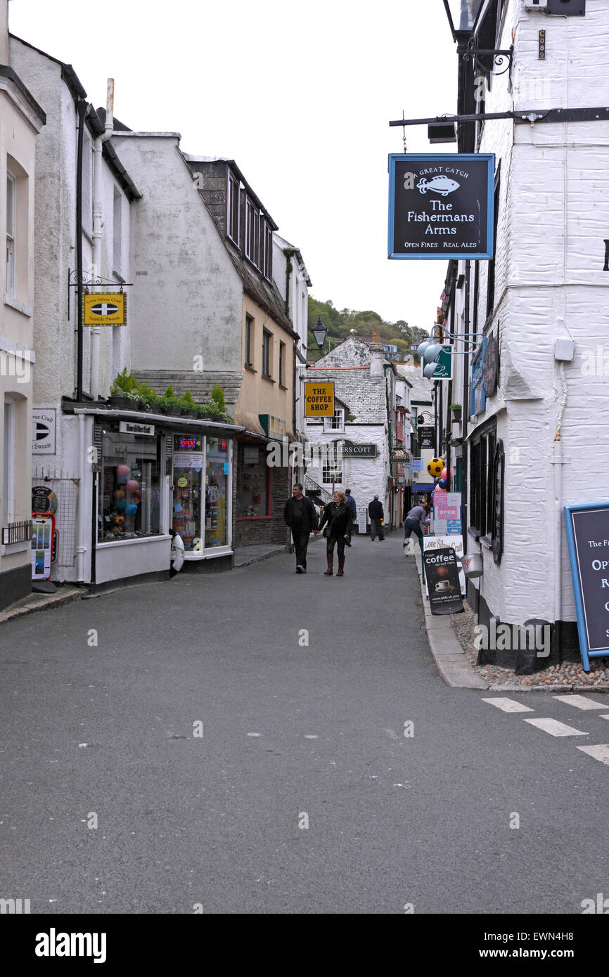 LOOE CORNWALL. BACKSTREETS UK Stock Photo - Alamy