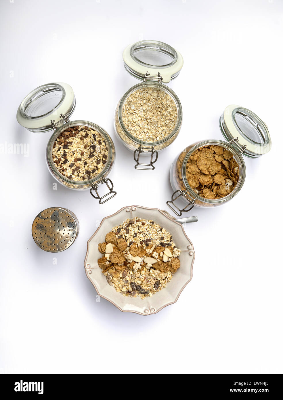 yogurt and cereals plate Stock Photo - Alamy