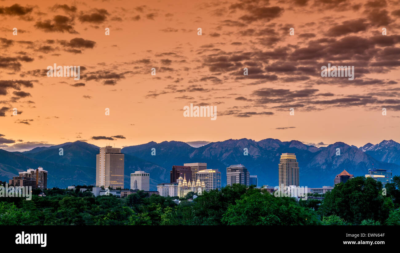 Salt lake city skyline hi-res stock photography and images - Alamy