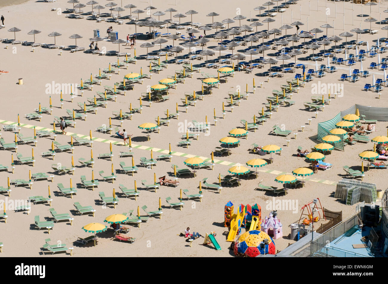rimini italy italian beach beaches Emilia Romagna region Adriatic Sea ...