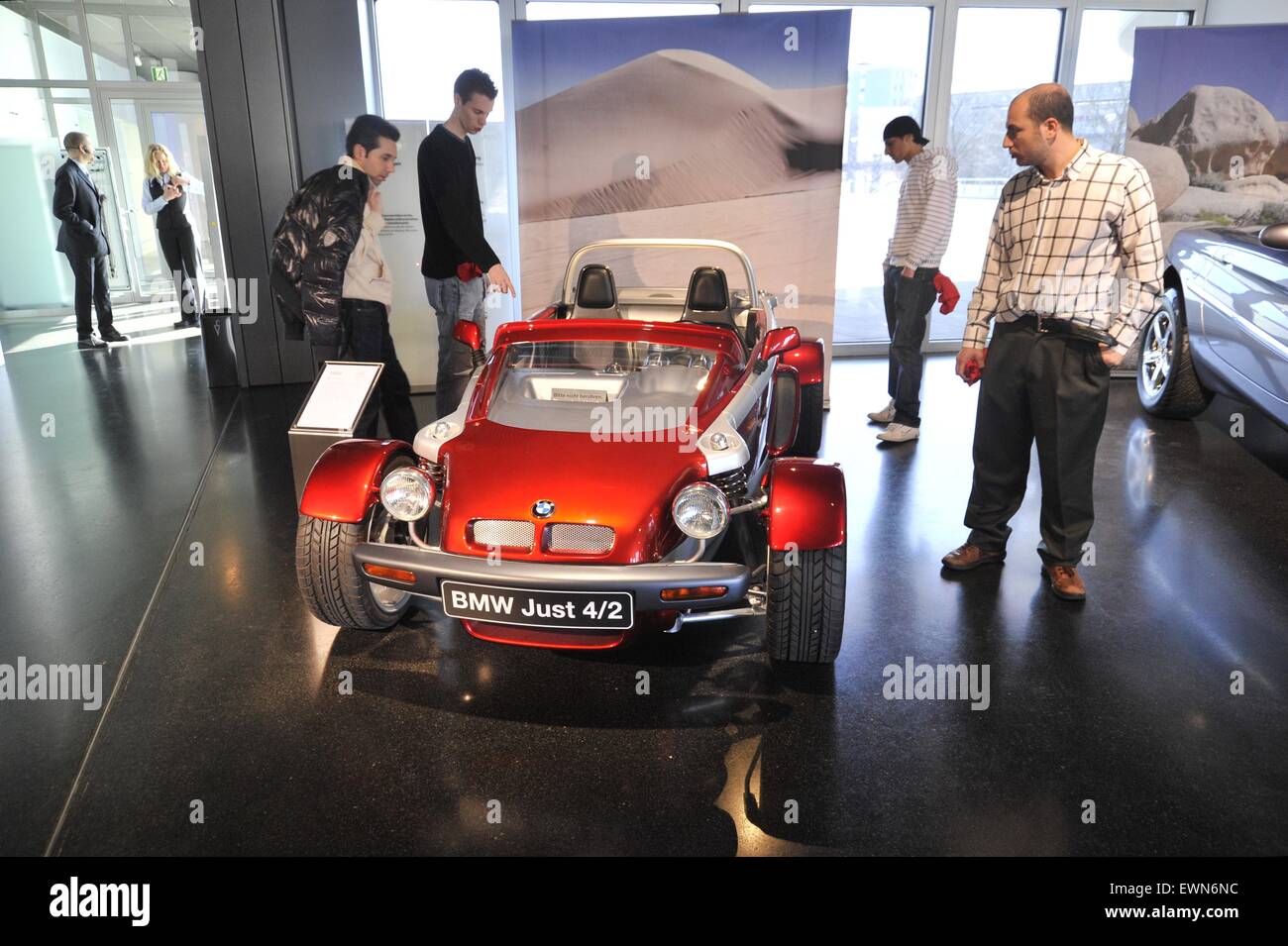 Germany, Munich, historical museum of the BMW car factory at the ...