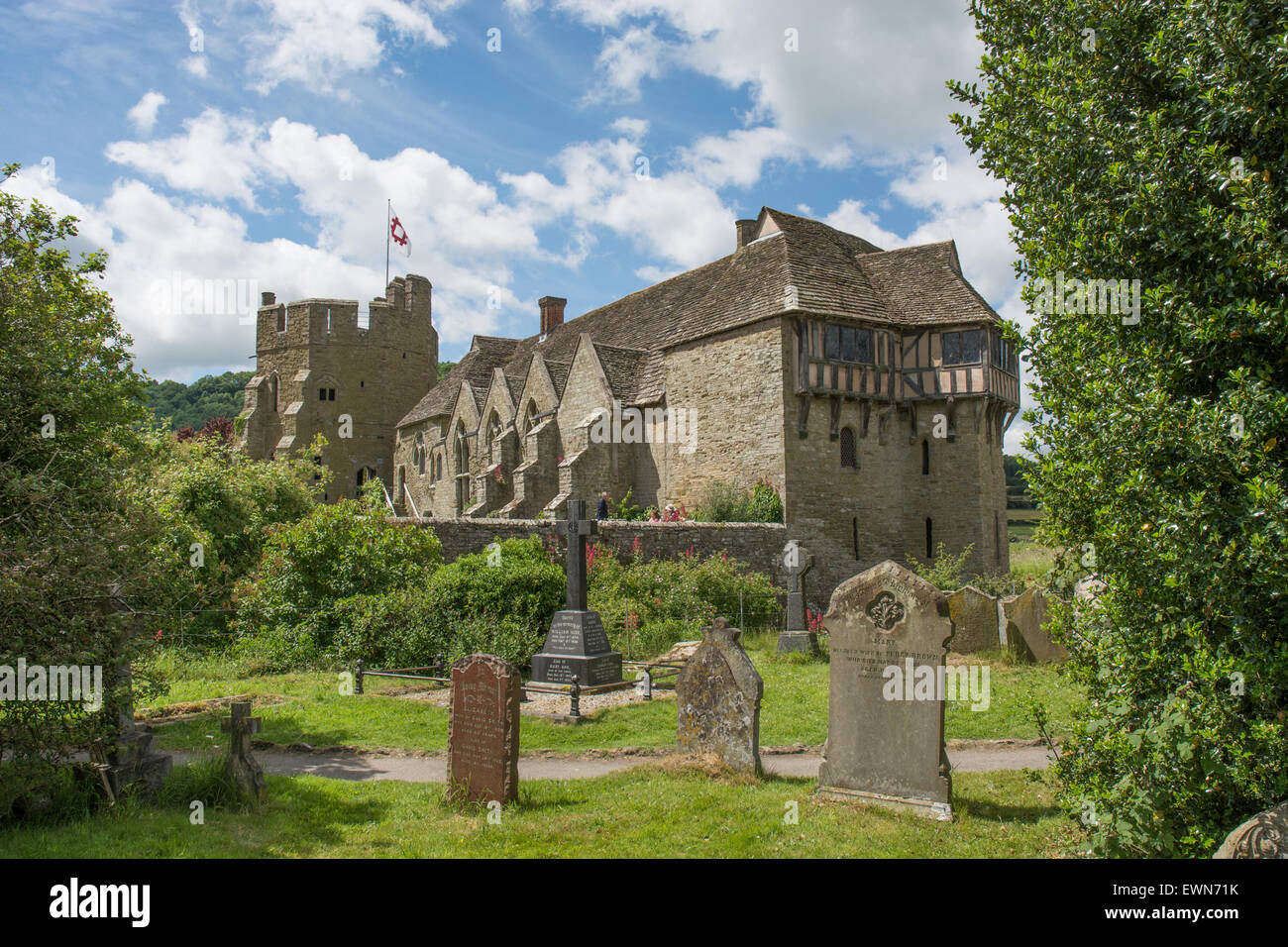 Stokesay Castle, Shropshire, in the care of English Heritage, viewed ...
