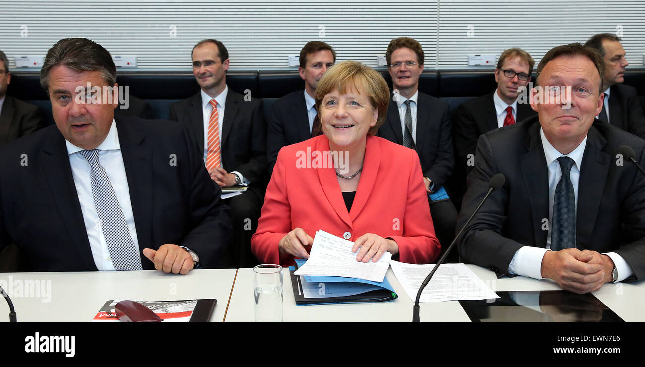 Berlin, Germany. 29th June, 2015. German Chancellor Angela Merkel (CDU ...
