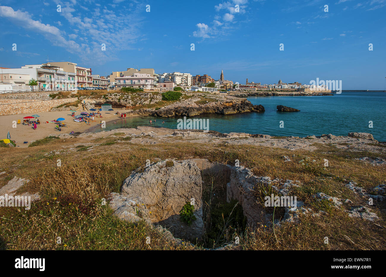 Italy Apulia Monopoli Cala Porto Rosso Stock Photo - Alamy