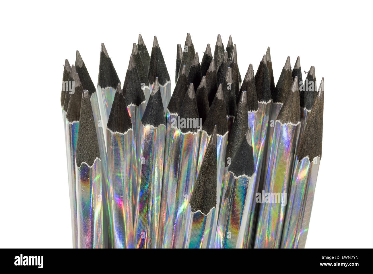 Bundle of pencils in a container Stock Photo - Alamy