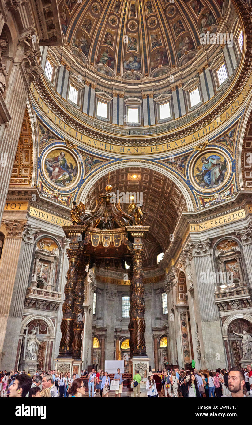 The Papal Basilica of St. Peter in the Vatican, is a Late Renaissance ...