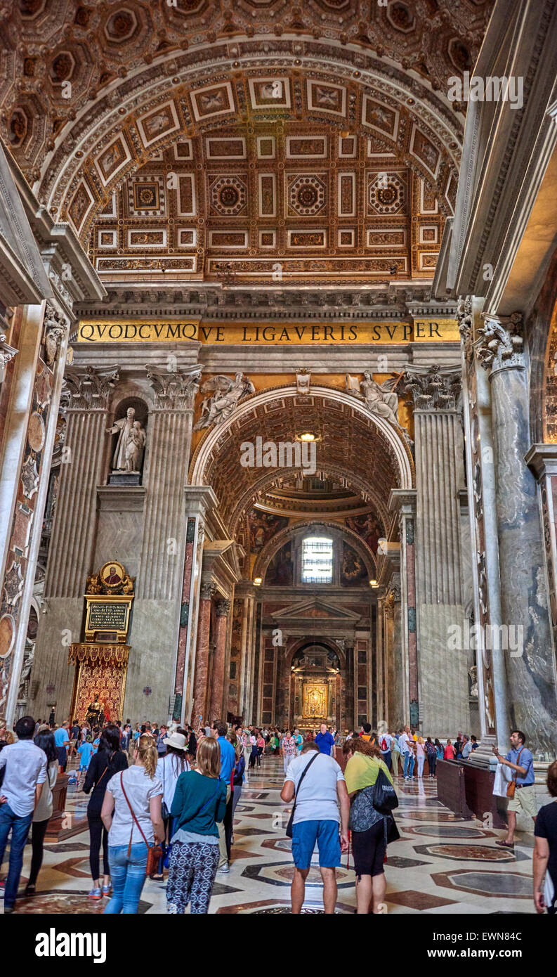 The Papal Basilica of St. Peter in the Vatican, is a Late Renaissance ...