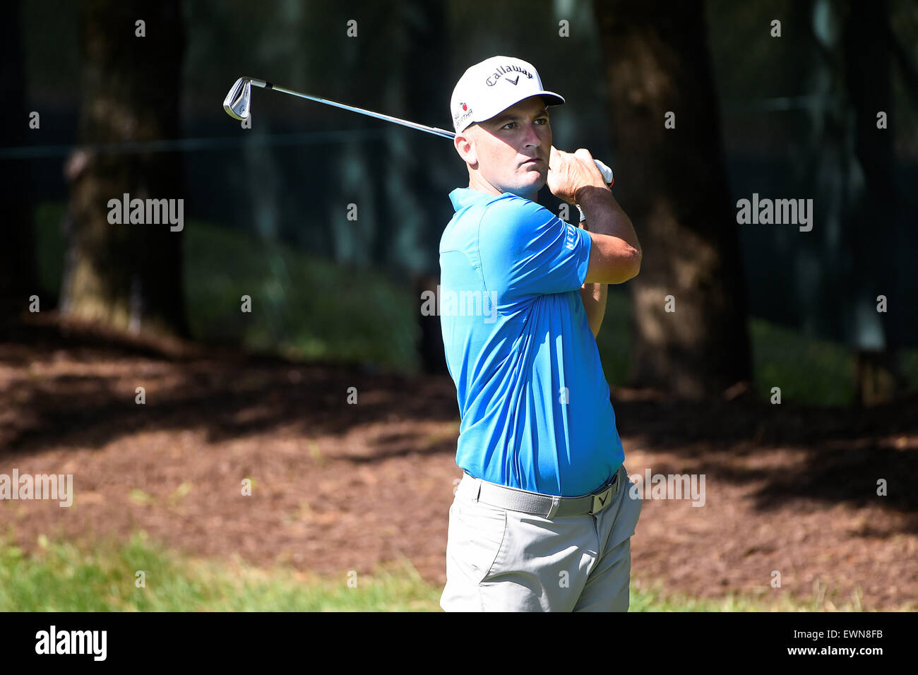 Cromwell, Connecticut, USA. 25th June, 2015. Matt Every drives from the ...