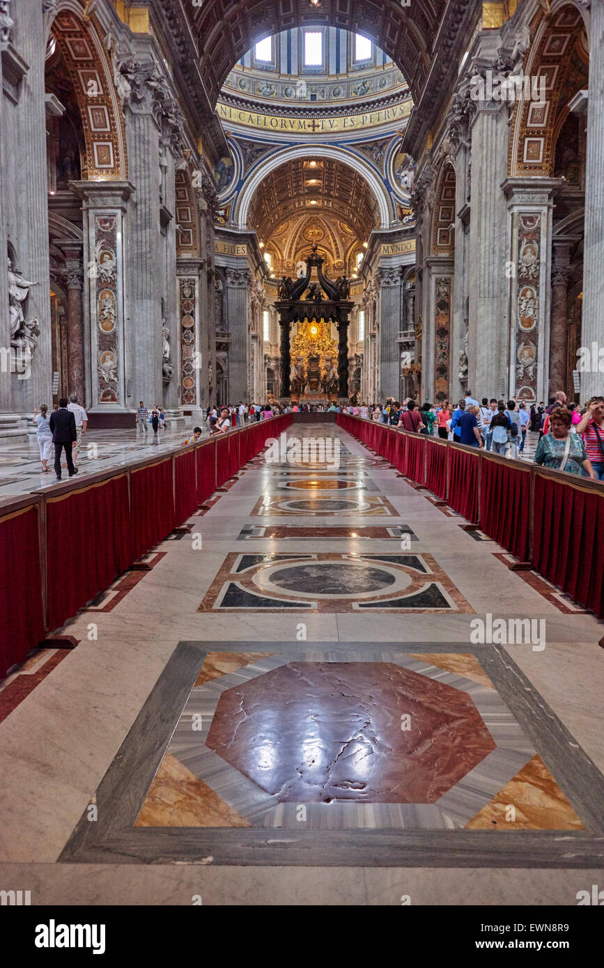 The Papal Basilica of St. Peter in the Vatican, is a Late Renaissance ...