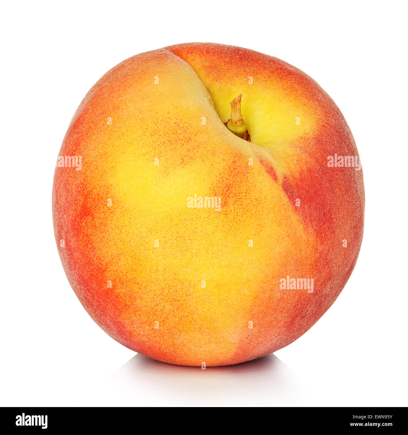 Peach isolated on white background Stock Photo - Alamy