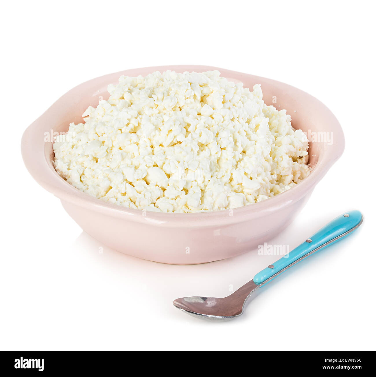 Cottage cheese. Curd Stock Photo - Alamy