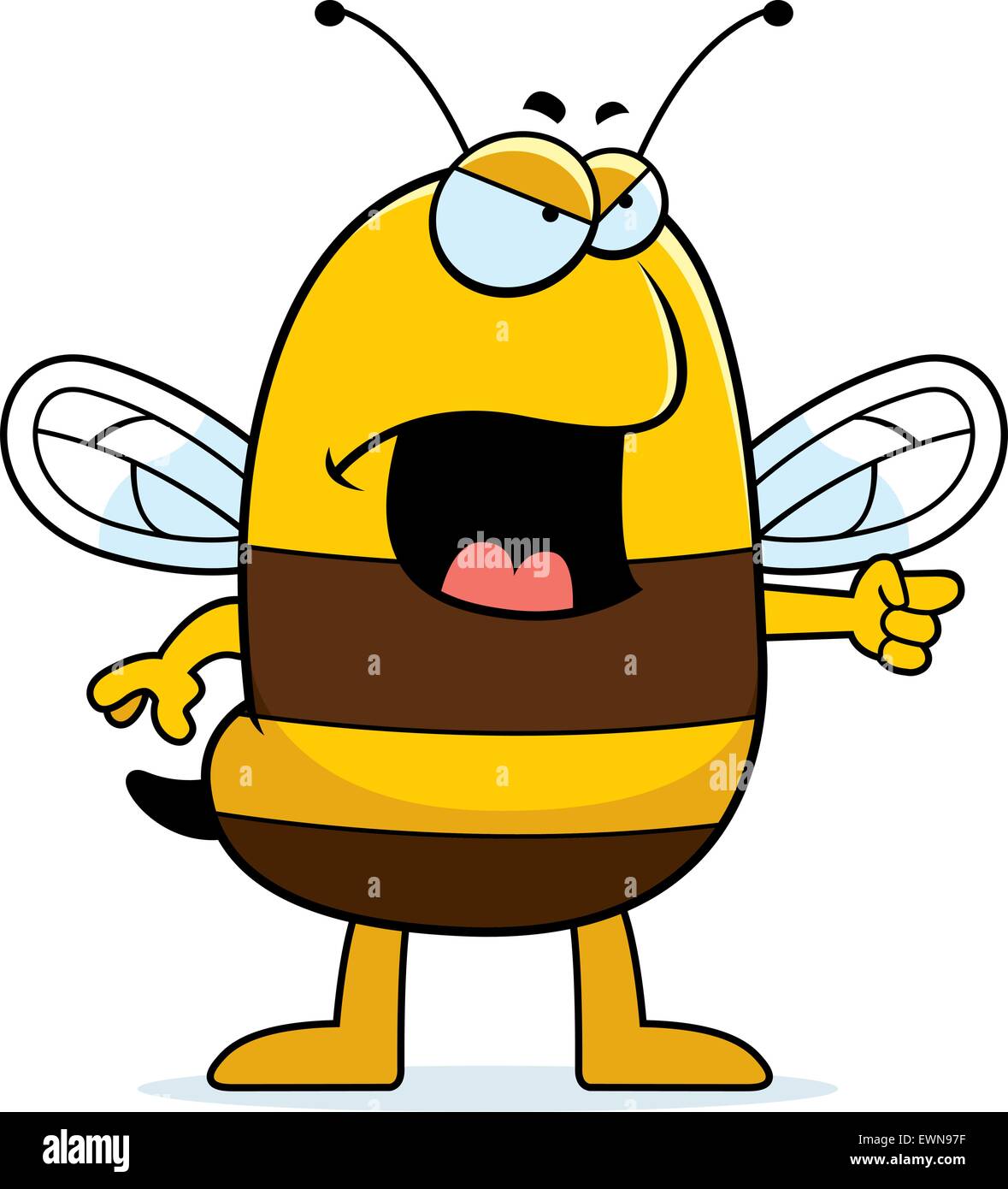 Angry Bumblebee Cartoon