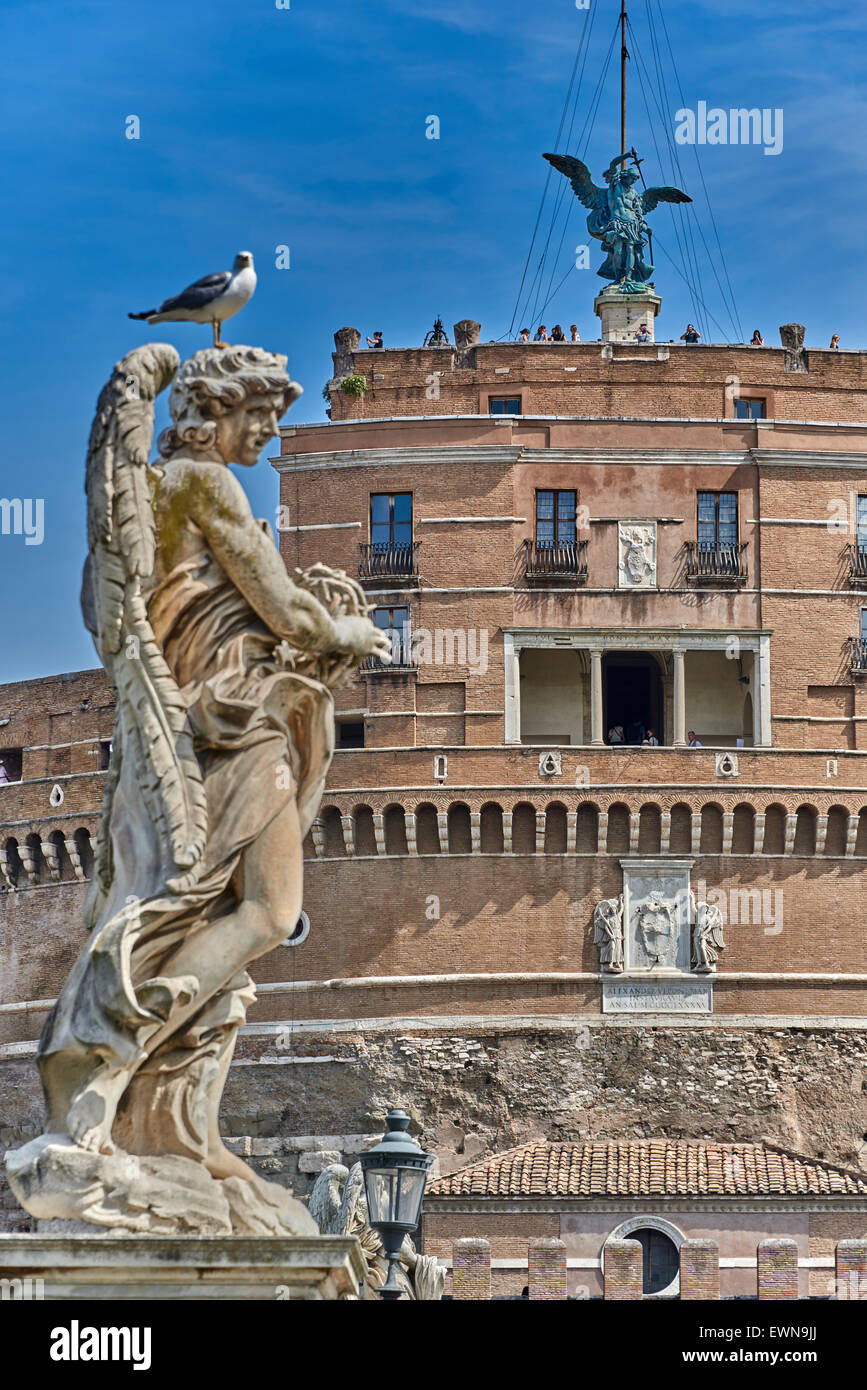 The Mausoleum of Hadrian, usually known as Castel Sant'Angelo, is a ...