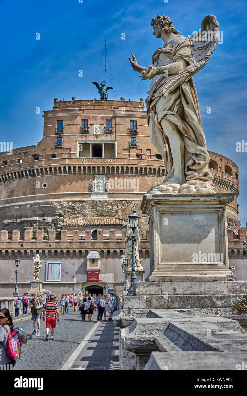 The Mausoleum of Hadrian, usually known as Castel Sant'Angelo, is a ...