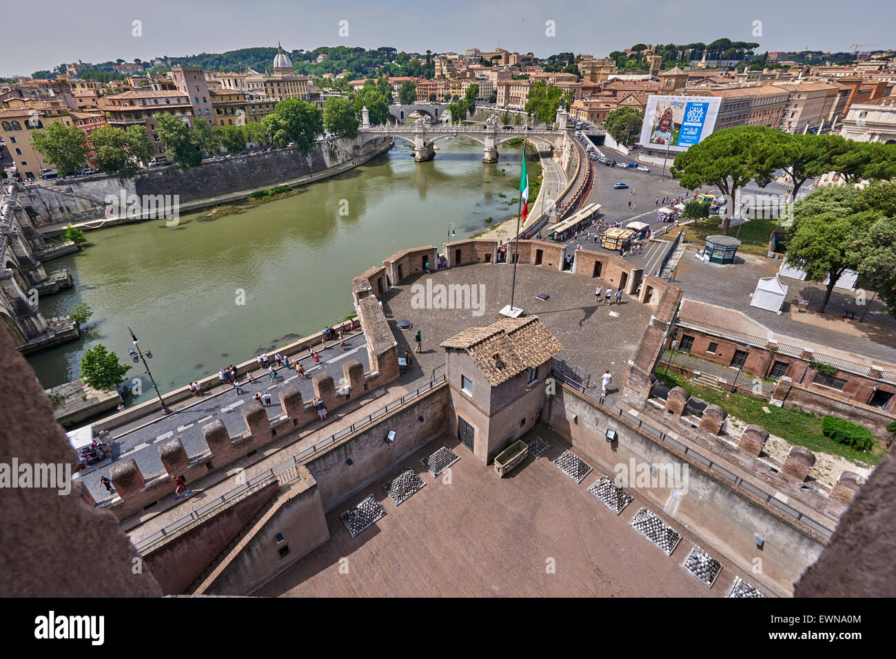 The Mausoleum of Hadrian, usually known as Castel Sant'Angelo, is a ...