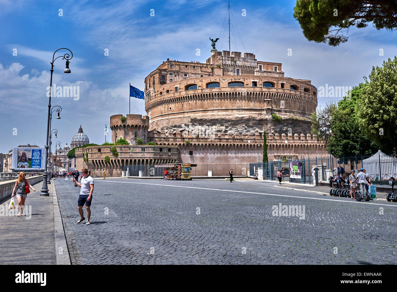 The Mausoleum of Hadrian, usually known as Castel Sant'Angelo, is a ...